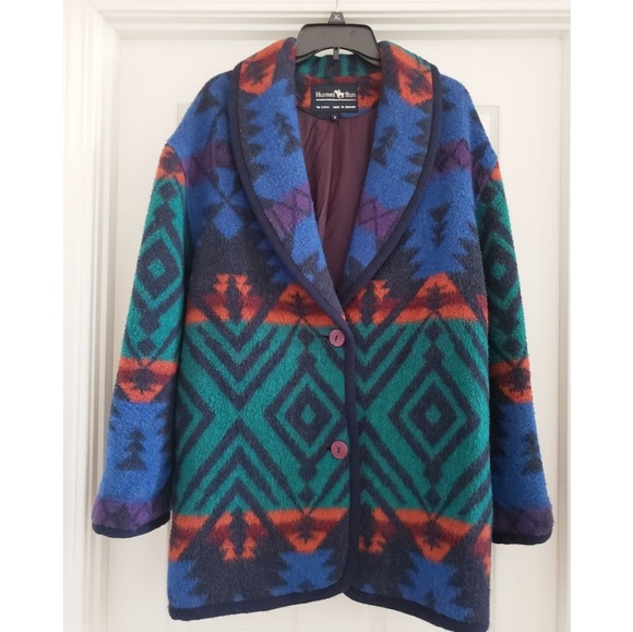 Hunters Run | Jackets & Coats | Aztec Vintage Wool Jacket Hunters Run ...